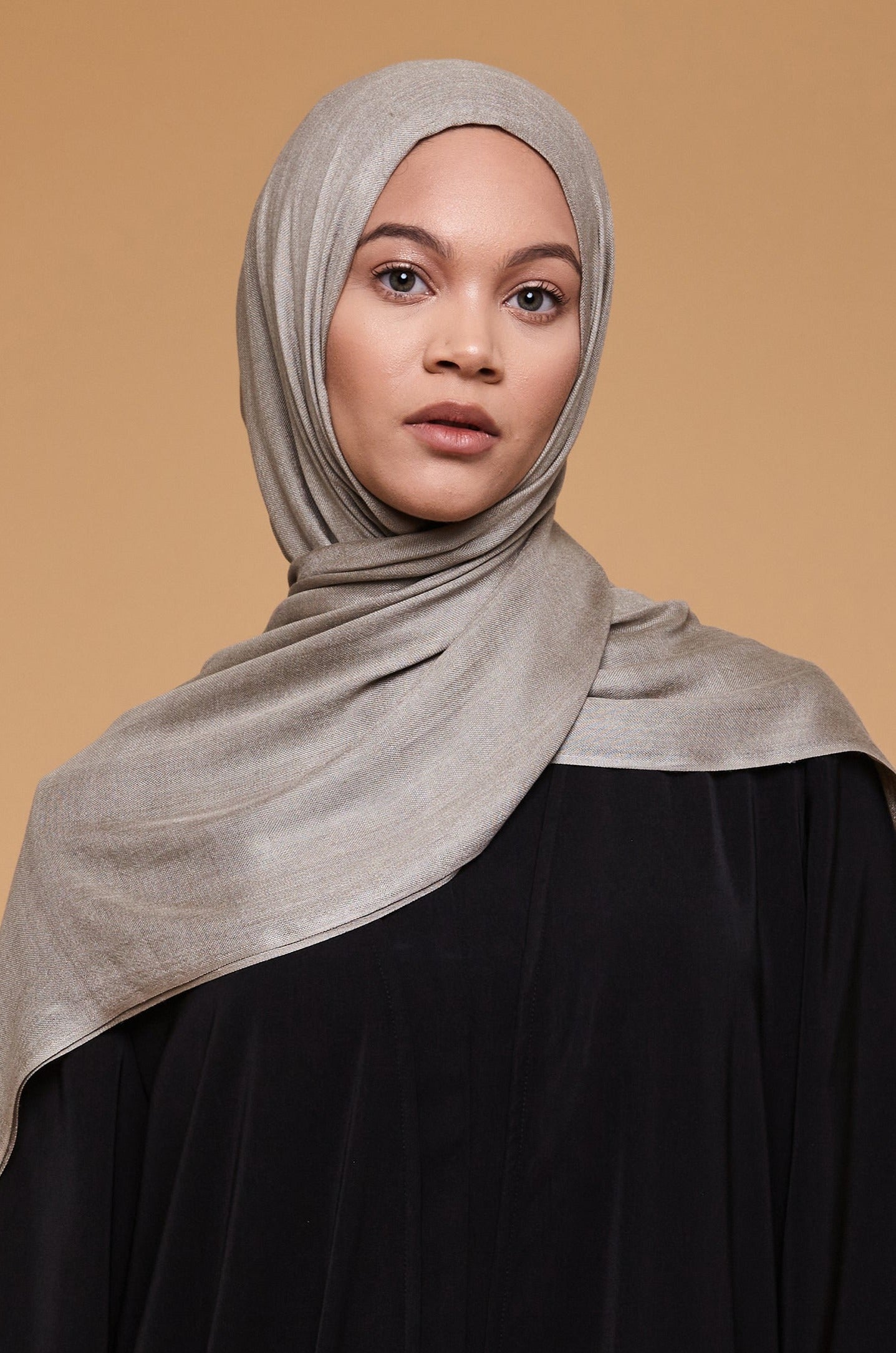 Latte Lenzing Modal Hijab – CAVE